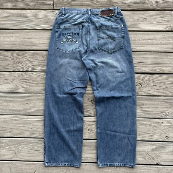 Phat Farm | Jeans | Vintage Y2k Phat Farm Baggy Jeans Embroidered Size ...